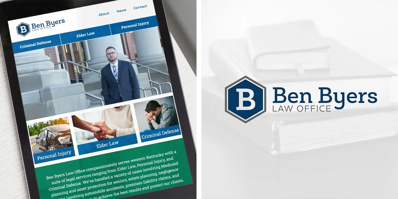 Ben Byers Law launches website with a new logo – Red Pixel Studios